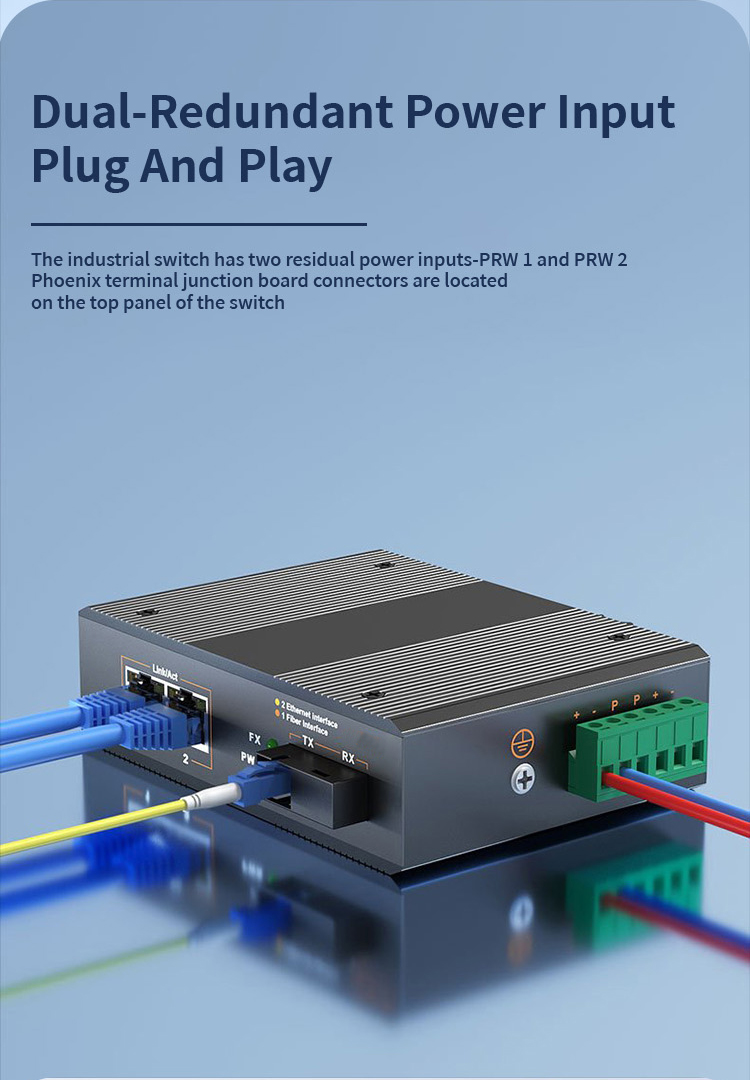 Industrial Grade Switch 100 Mega Gigabit Electric Rail Type POE ...