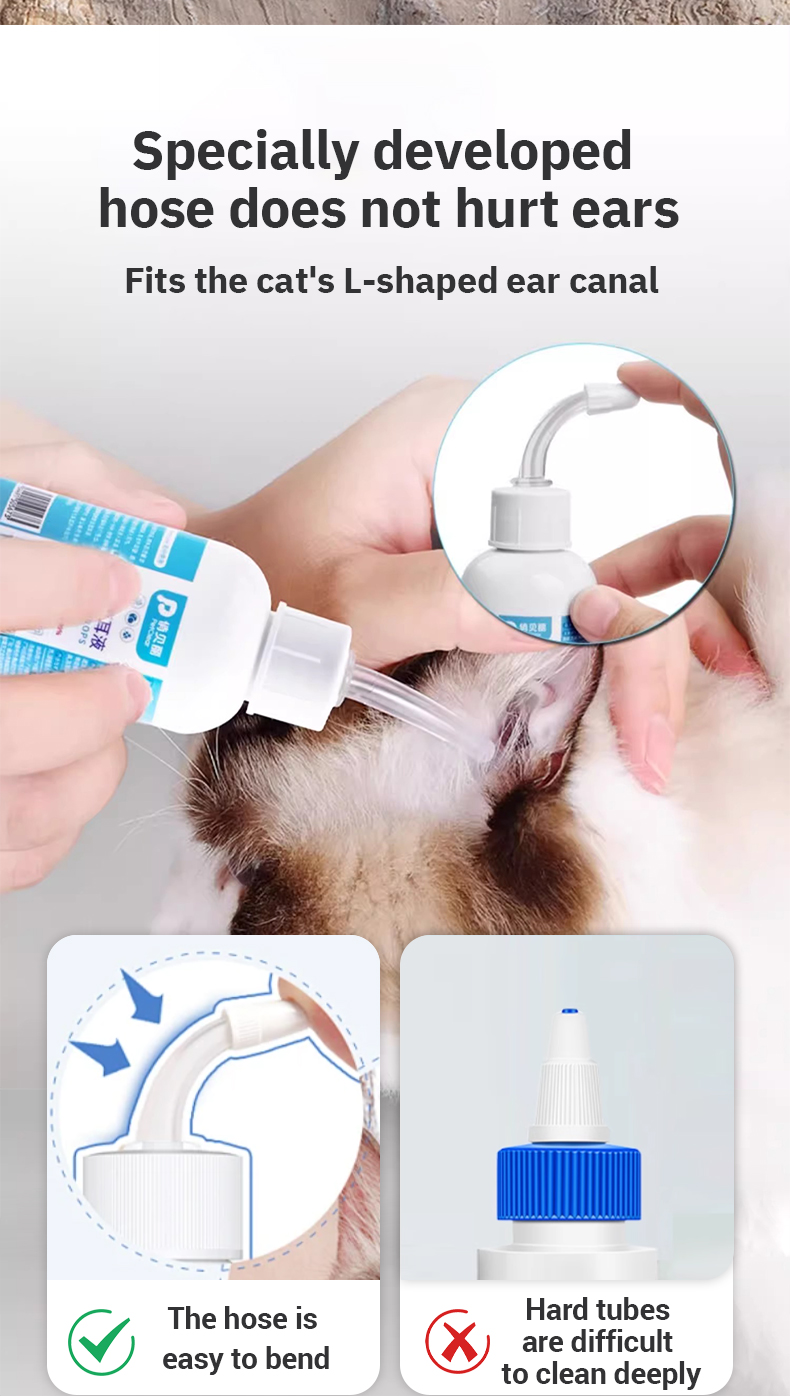 【Buy 2 Get 1 Free】“PetClear” Pet Ear Drop Ear Cleaning for Cats and ...