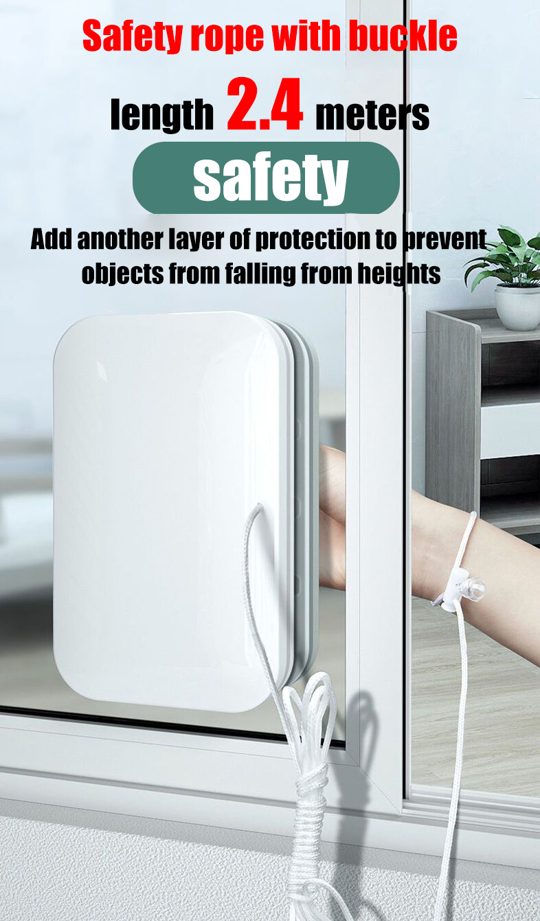 【increased size】Double side Magnetic window glass cleaner Brush for ...