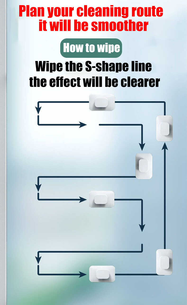 【increased size】Double side Magnetic window glass cleaner Brush for ...