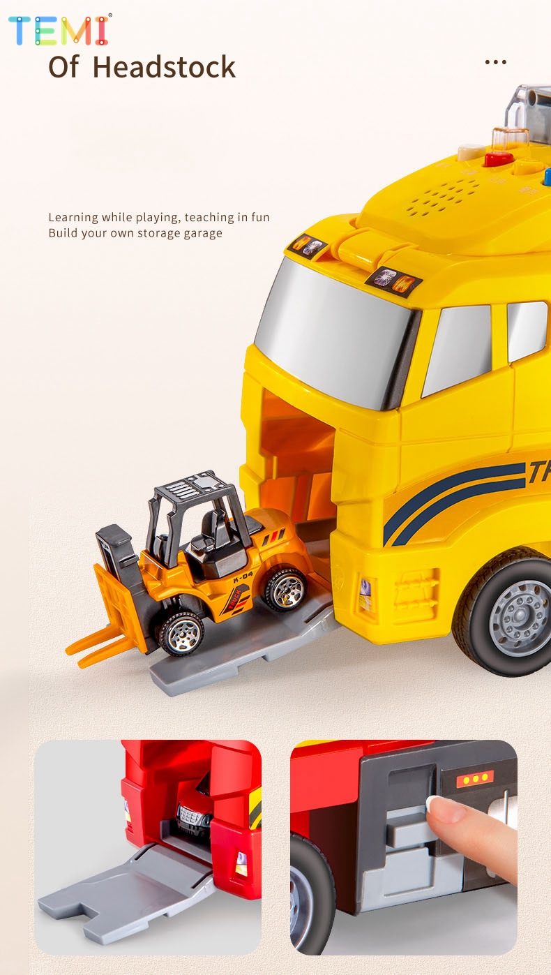⭐ Shipping from Malaysia ⭐ TEMI Toys Truck For Boys Garage Car Truck ...
