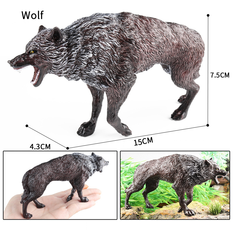 Solid children cognitive animal simulation model male wolf female wolf ...