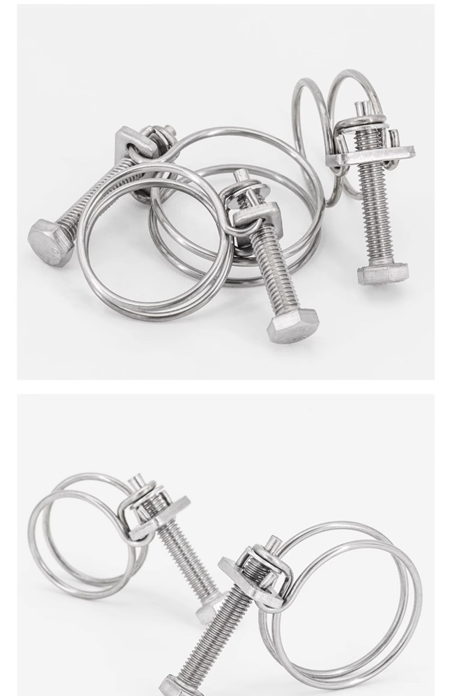 5pcs 2pcs1pcs/Ready Stock HOSE CLAMP CLIP 304 DOUBLE WIRE HOSE CLAMP ...