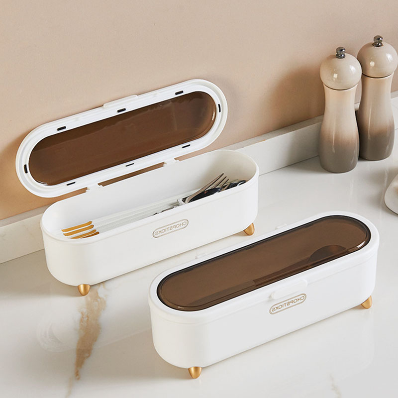 Portable Chopsticks Box,Dust- chopstick cage with lid, kitchen spoon ...