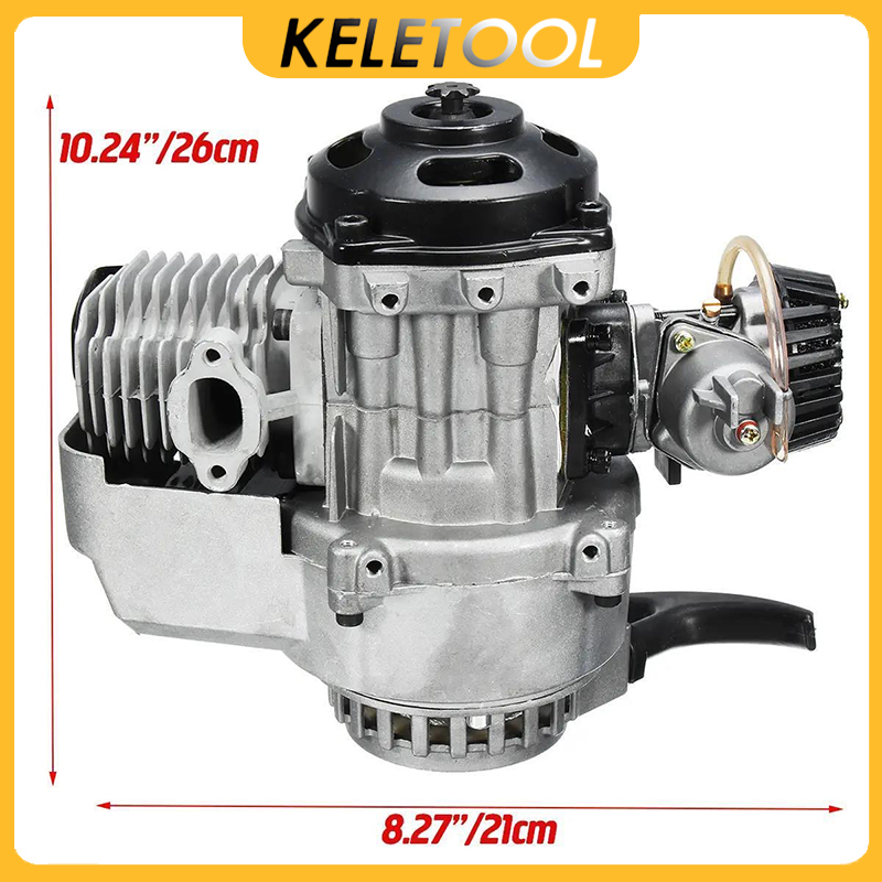 49CC two-stroke engine motor pocket car off-road vehicle pull start ...