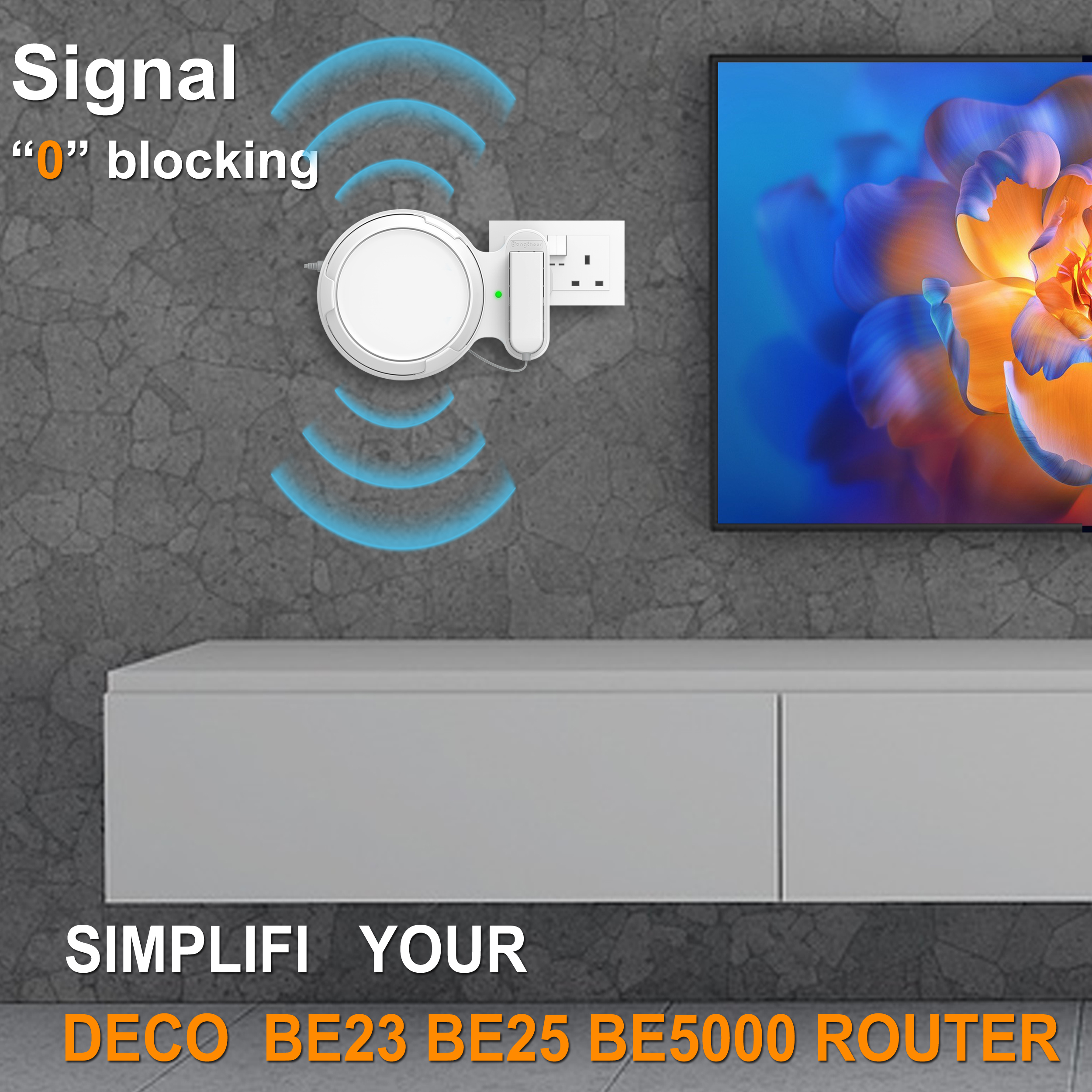 Wall Mount Bracket for TP-Link Deco BE22/BE23/BE25/BE3600/BE5000 Mesh ...