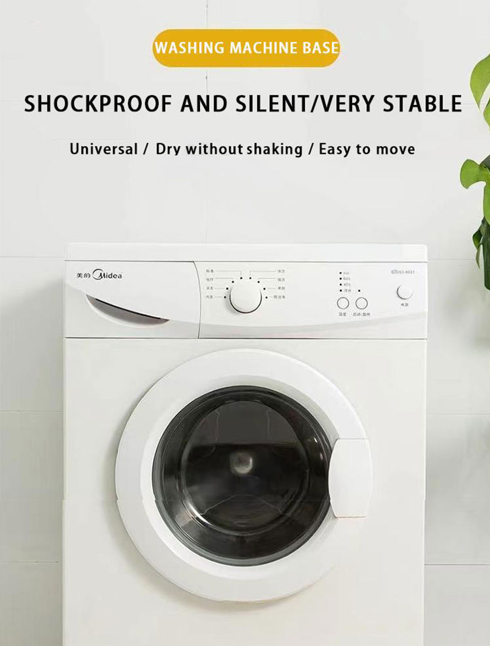 Loading capacity:800kg Washing Machine Stand Rack Base Upgraded model ...