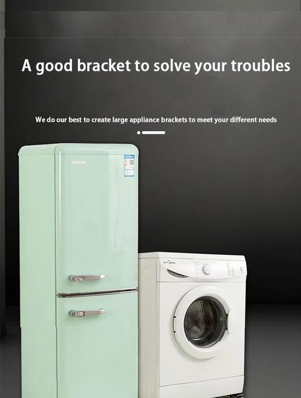 Loading capacity:800kg Washing Machine Stand Rack Base Upgraded model ...