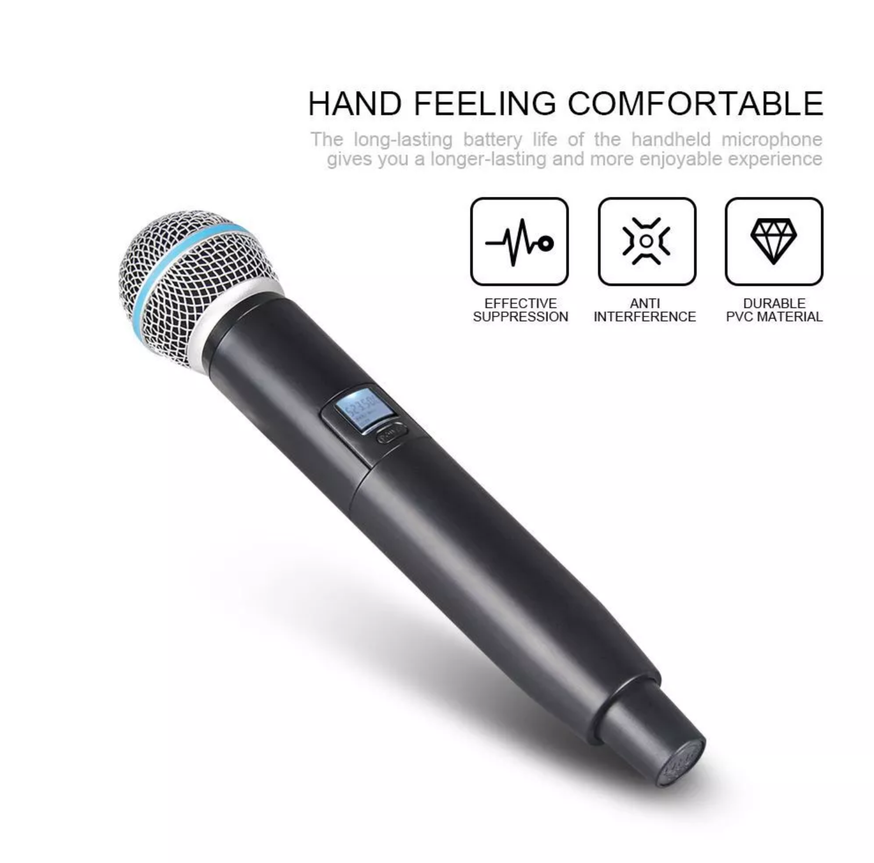 Shure GLXD4 UHF Professional Wireless Microphone Dual Mic For Party Karaoke | Shopee Malaysia