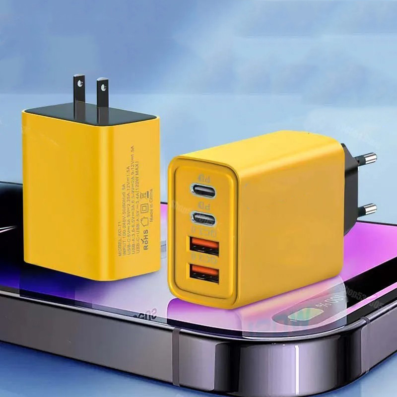2C+2USB 4 Ports Charger Type C Quick Charge USB Charger Adapter For ...