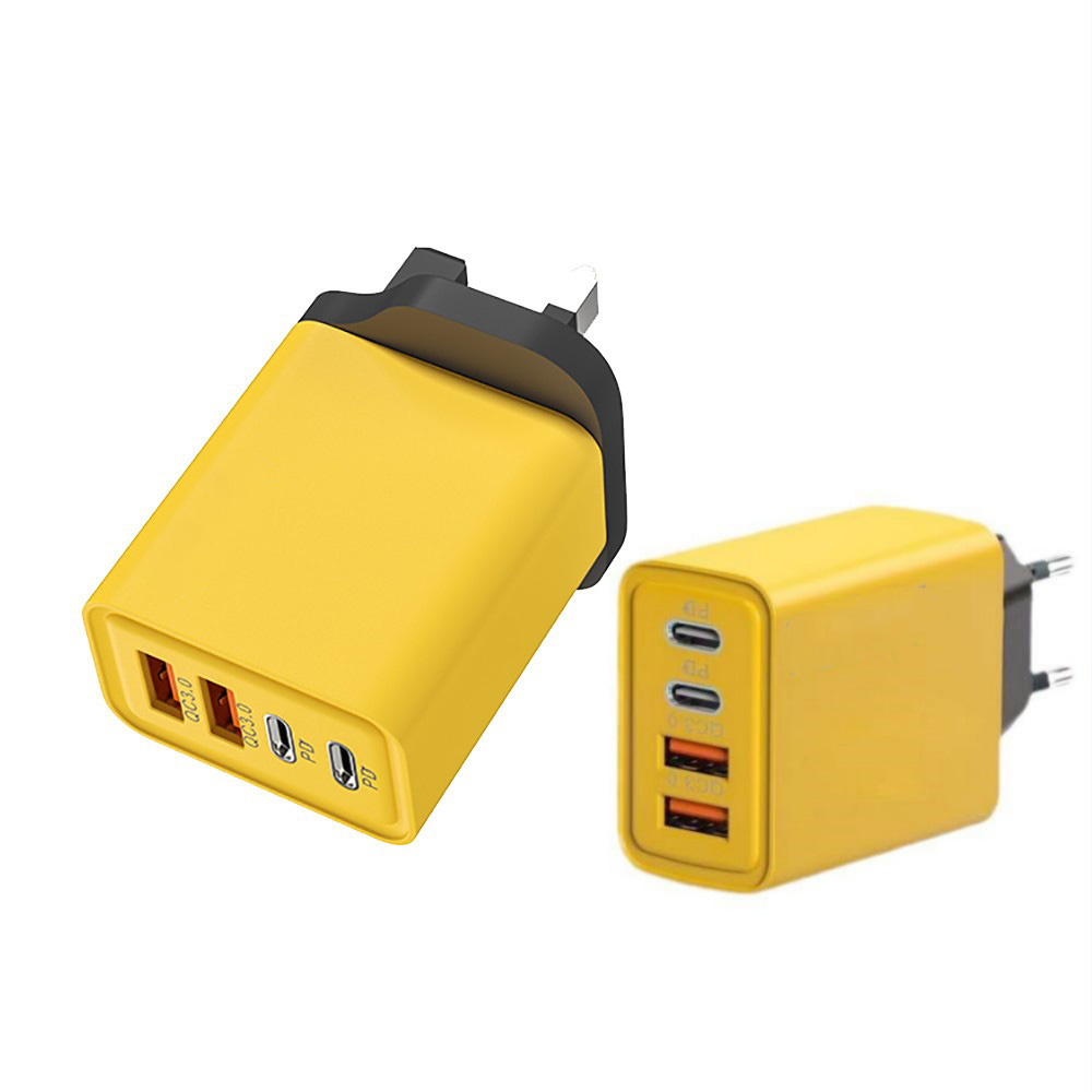 2C+2USB 4 Ports Charger Type C Quick Charge USB Charger Adapter For ...