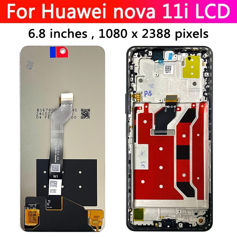 Original For Huawei Nova 11i Nova 12i LCD with Frame Display Touch ...
