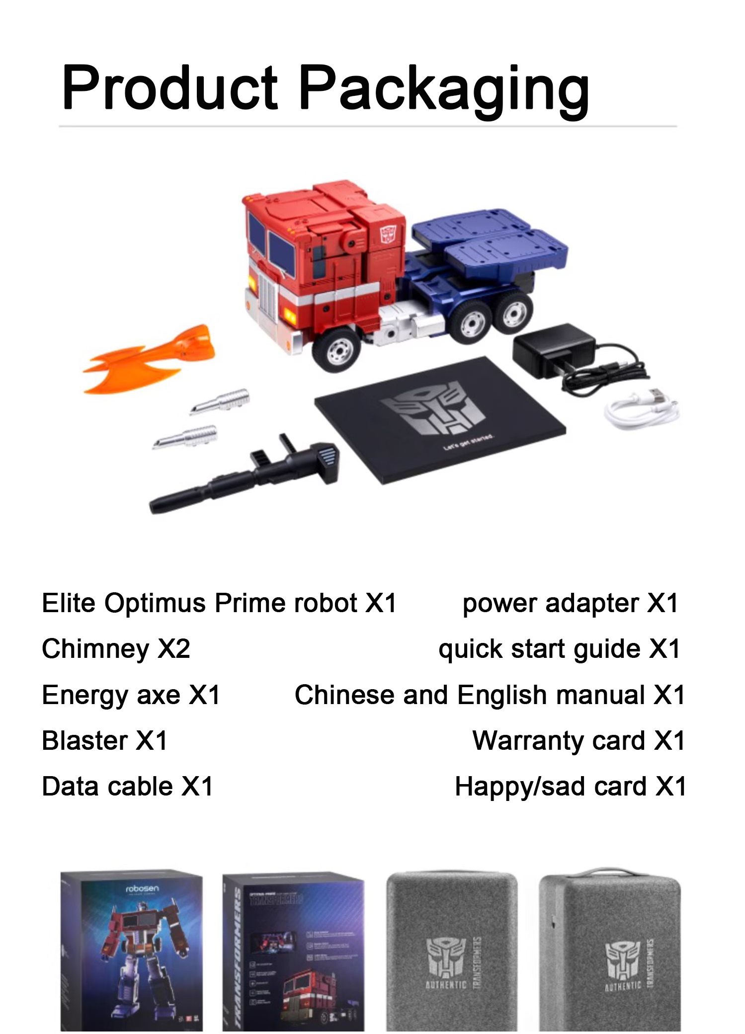 [Master Same Style] Robot Transformers Column G1 Intelligent Voice ...