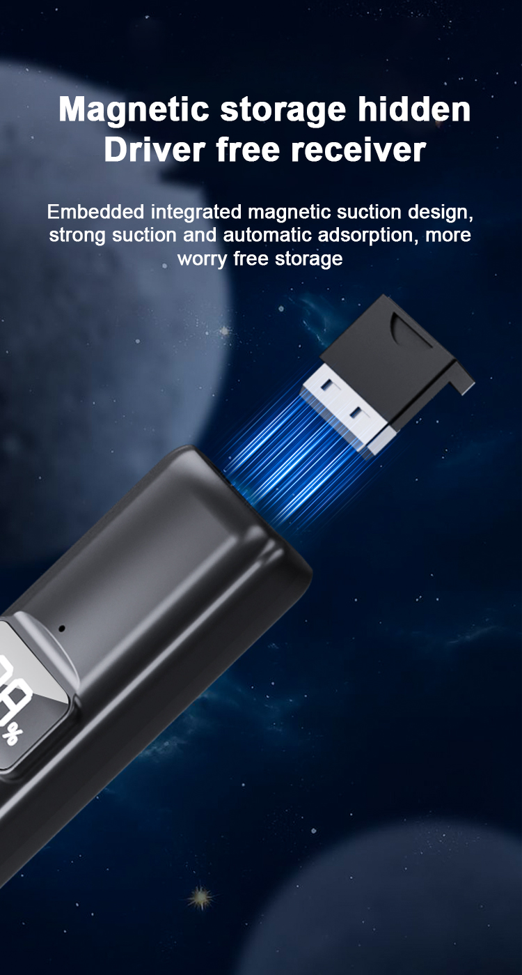 Wireless Presenter Remote Battery Level Display Stylus Screen Touch PPT ...