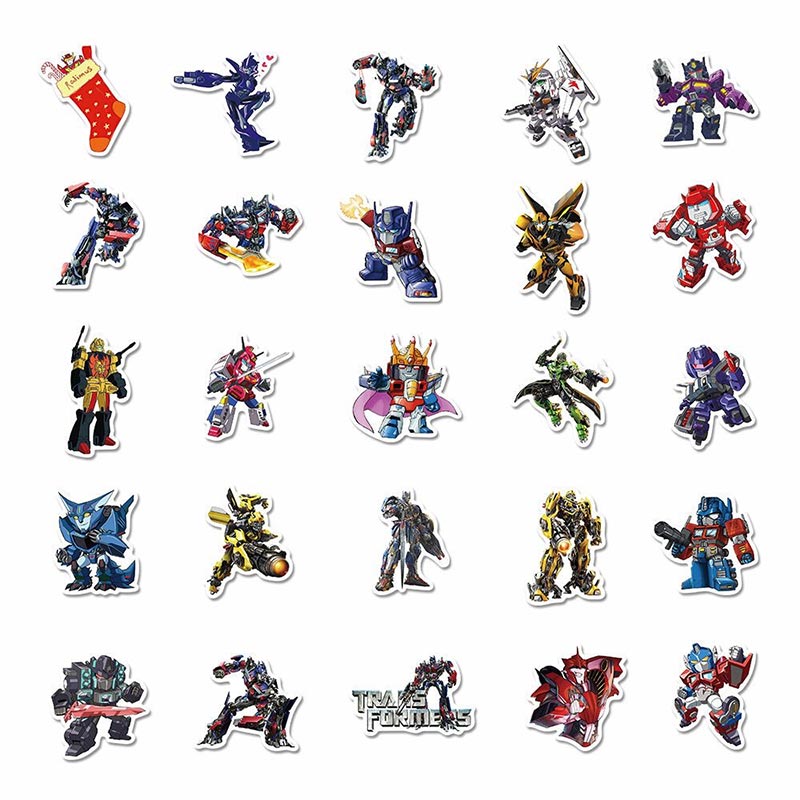 50PCS Transformers Sticker Notebook Optimus Prime Megatron Soundwave ...