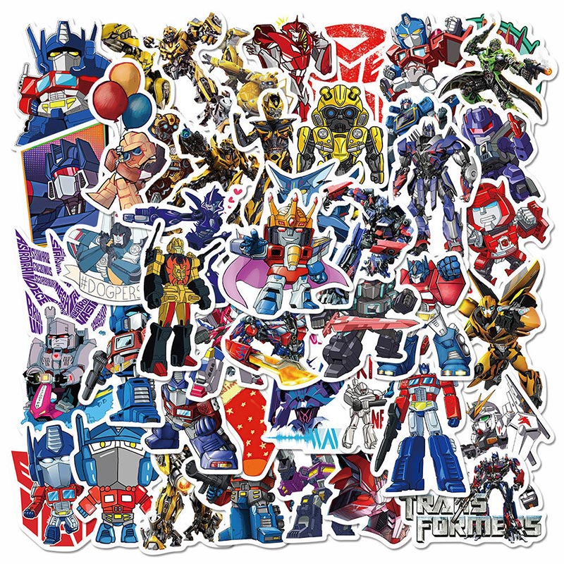 50PCS Transformers Sticker Notebook Optimus Prime Megatron Soundwave ...