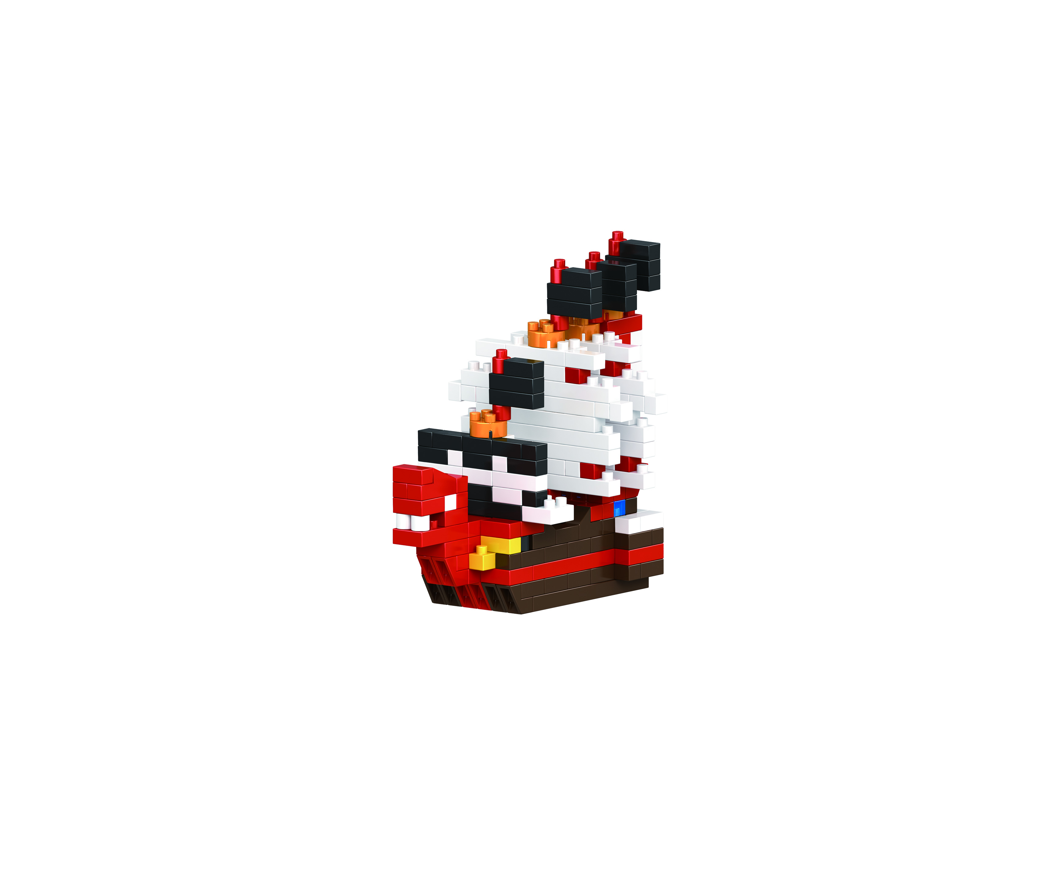 Mini Incompatible One Pieces ThousandSunny Boat Model Building Micro ...