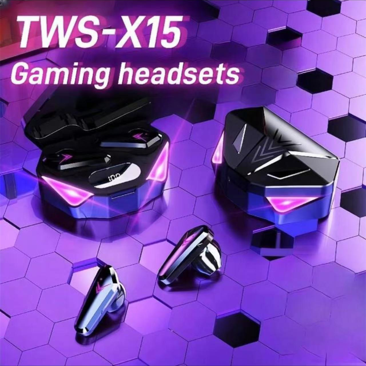 X15 TWS Gaming Headphones Wireless 9d Stereo Music Headset With Mic ...