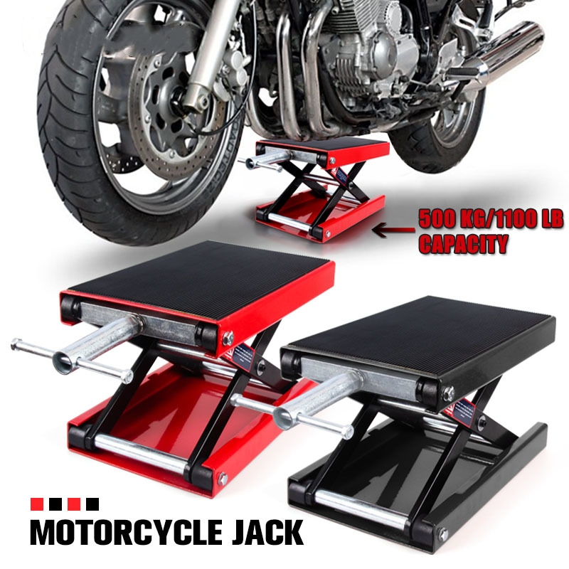 MOTORBIKE SCISSOR JACK LIFT TABLE PADDOCK STAND[WITH TROLLEY OR STAND ...