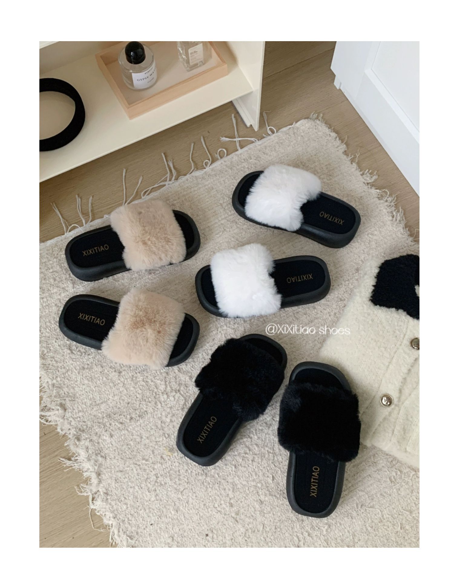 Xixitiao Fashionable Outer Wear Plush Soft-Soled Confinement Shoes ...