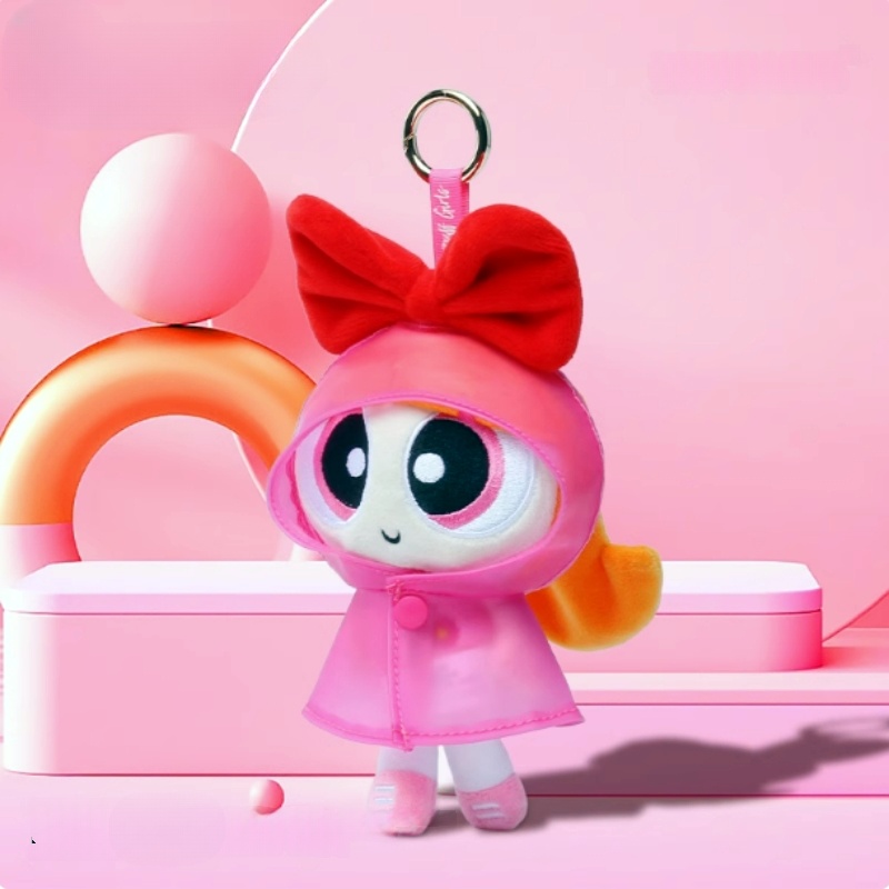 Powerpuff Girls Angel Style Plush Pendant Cute Little Doll Raincoat ...