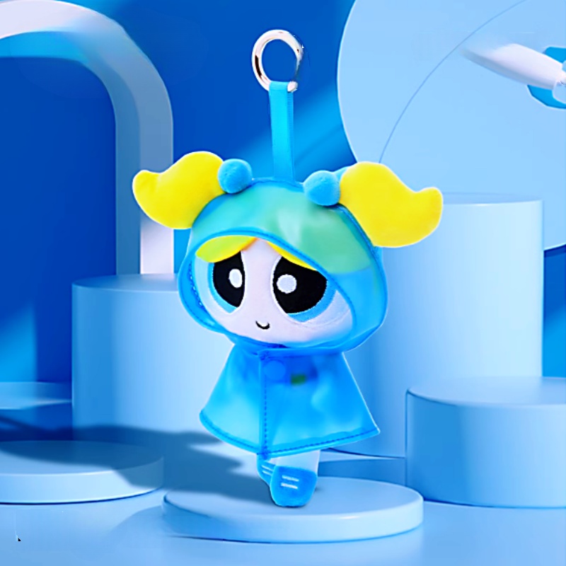 Powerpuff Girls Angel Style Plush Pendant Cute Little Doll Raincoat ...