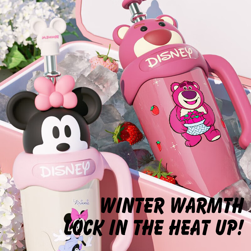 【Local Stock】 YLD Cartoon Thermos Cup 850ml Stainless Steel Thermos Cup ...