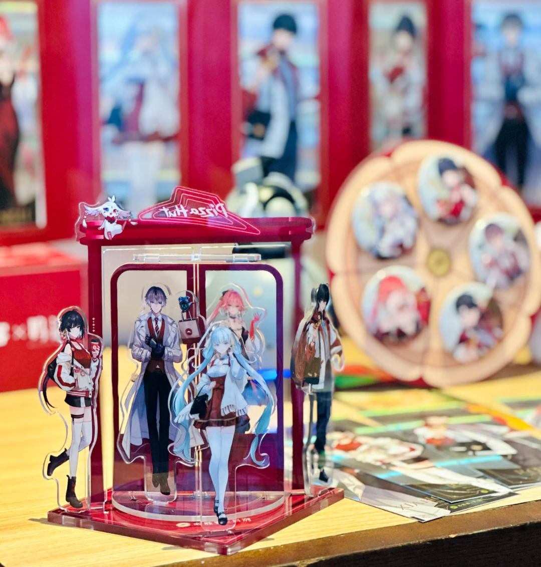 Official genuine Pizza Hut x wuthering waves collaboration standee ...