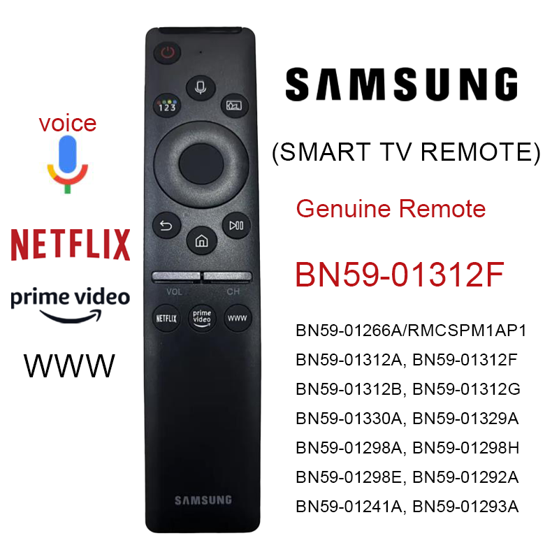 Genuine Voice Remote Control, Samsung Smart TV Remote Control 4K 8K UHD ...