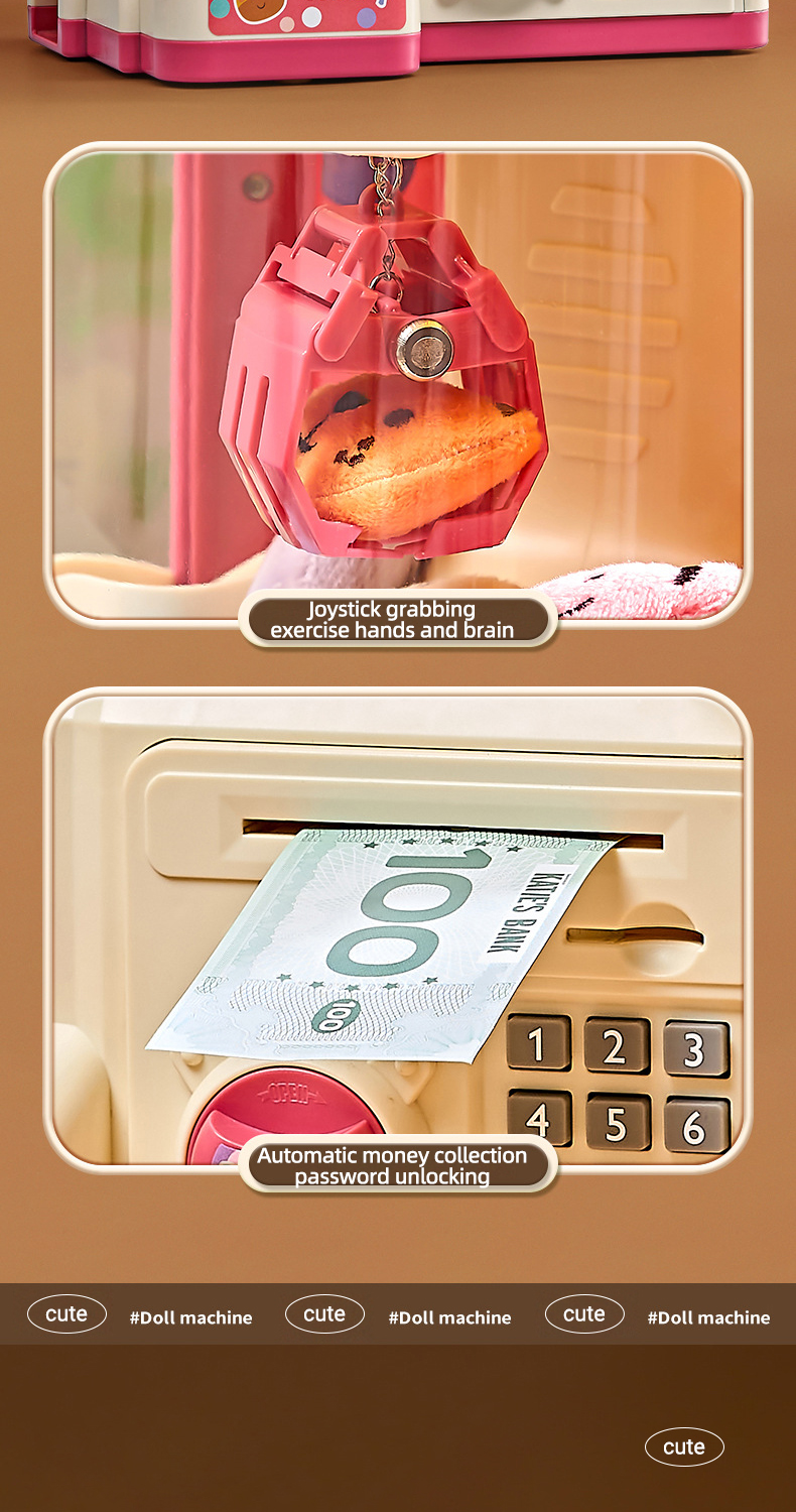 Mesin Capit Mini Murah Cashier Machine Toys Mini Claw Machine And Piggy ...