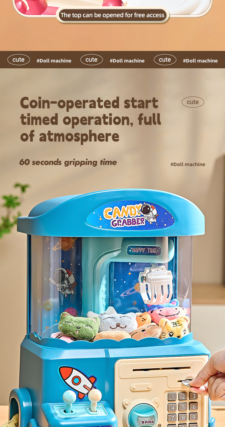 Mesin Capit Mini Murah Cashier Machine Toys Mini Claw Machine And Piggy ...