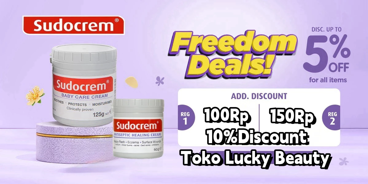 Sudocrem 60g 125g Antiseptic Healing Cream for Adult, Children Baby Nappy Rash Cream Krim Sudo ...