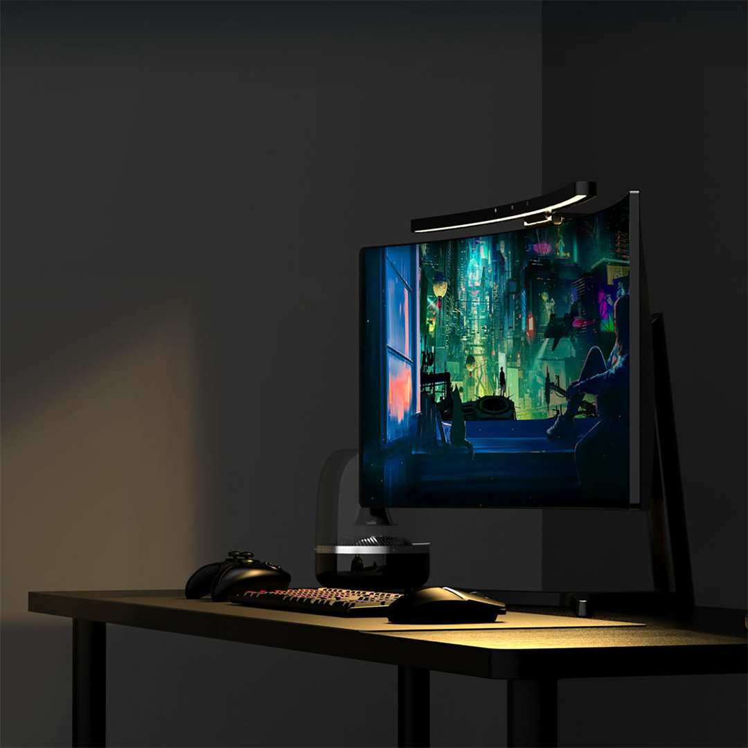 LYMAX LED/RGB Curvature Display Lamp with Controller Dimmable Lightness ...