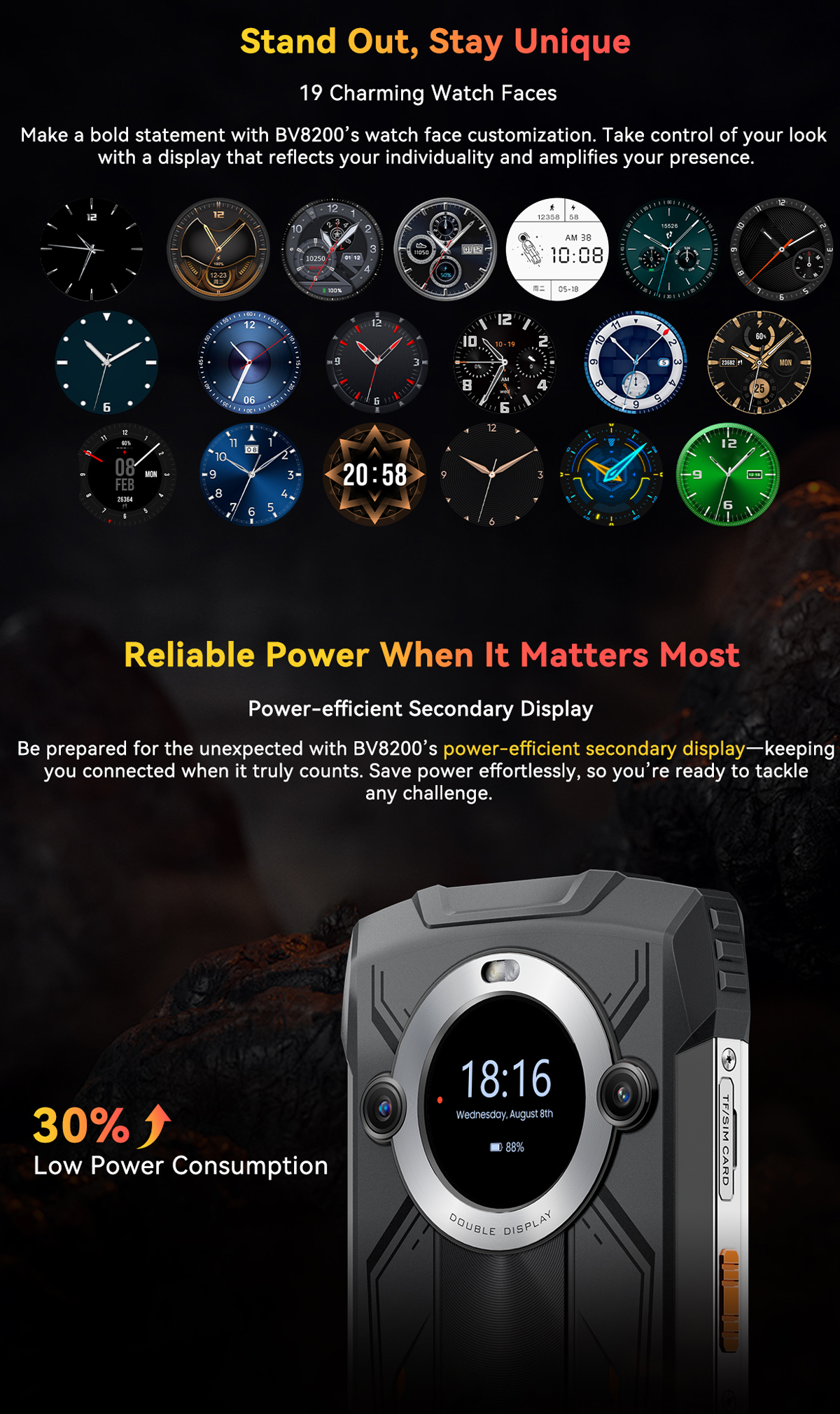 Blackview BV8200 Rugged Phone 6.5" 2.4K 120Hz Display 12GB+256GB NFC Flashlight Android 14 ...
