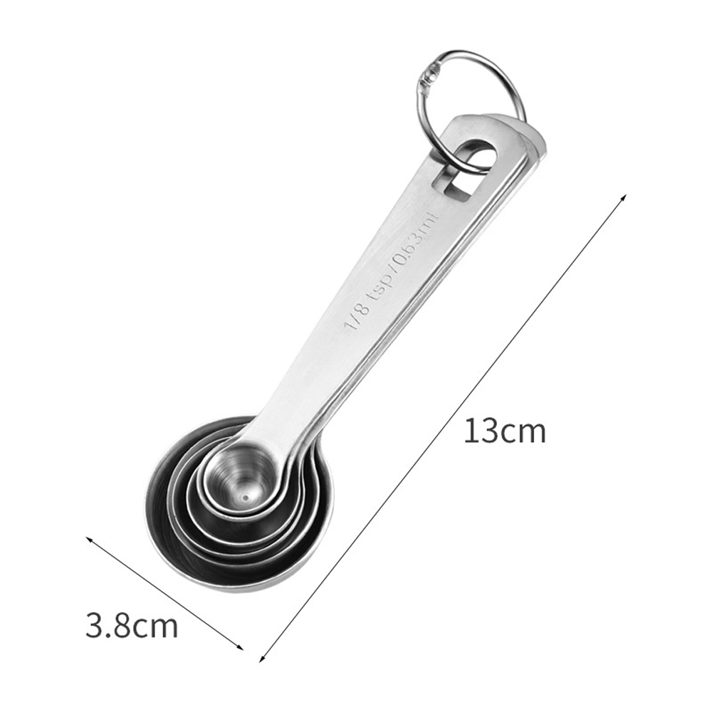 Set of 6 Pcs Stainless Steel Measuring Spoon, Coffee Bean Measuring ...