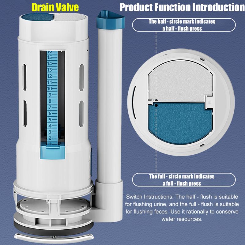 Flush Toilet Flush Set Pam Tandas Flush Duduk Toilet Flush Valve 馬桶水箱配件 ...