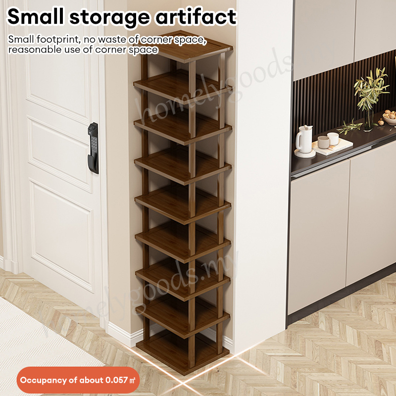 Shoe Rack Rak Kasut 5/6/7/8/9 Layers Rak Kasut Kayu Over 30+Pairs ...