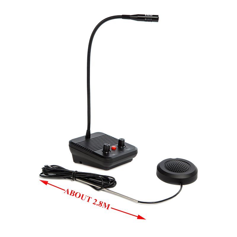Dual-Way Talk Through Store Office Window Glass Counter Intercom ...