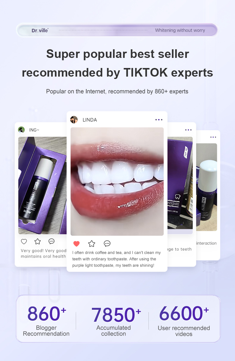 Dr.Ville Teeth Whitening Mousse 牙齿美白慕斯 (60ml) | Shopee Malaysia