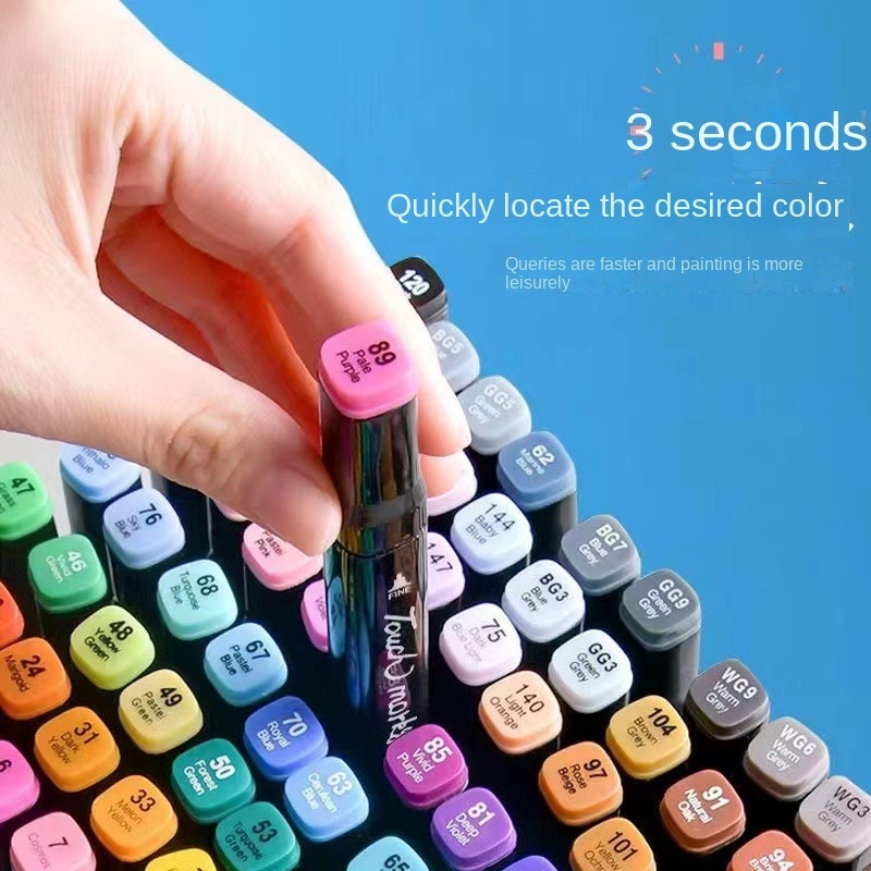 36/48 Colors double-pointed marker large-capacity children's painting ...