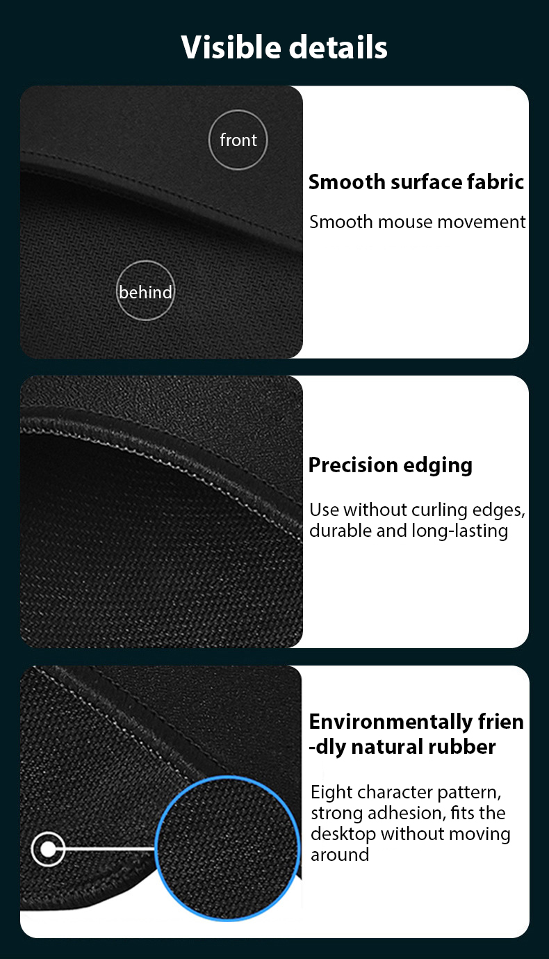 90x40cm Table Mouse Pad Large Gaming Computer Keyboard Lock Edge Thick ...