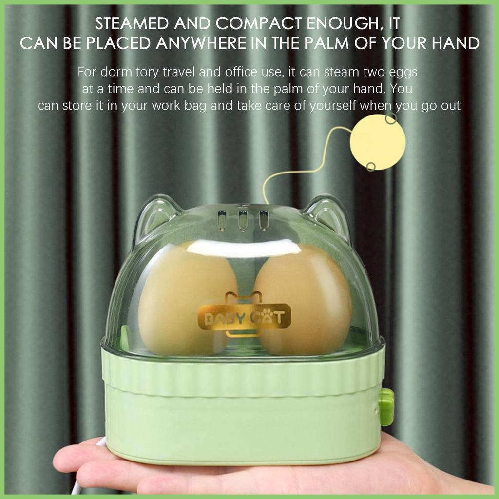 Two Egg Boiler Capacity Mini Portable 120W 250~V Egg Electric Cooker ...