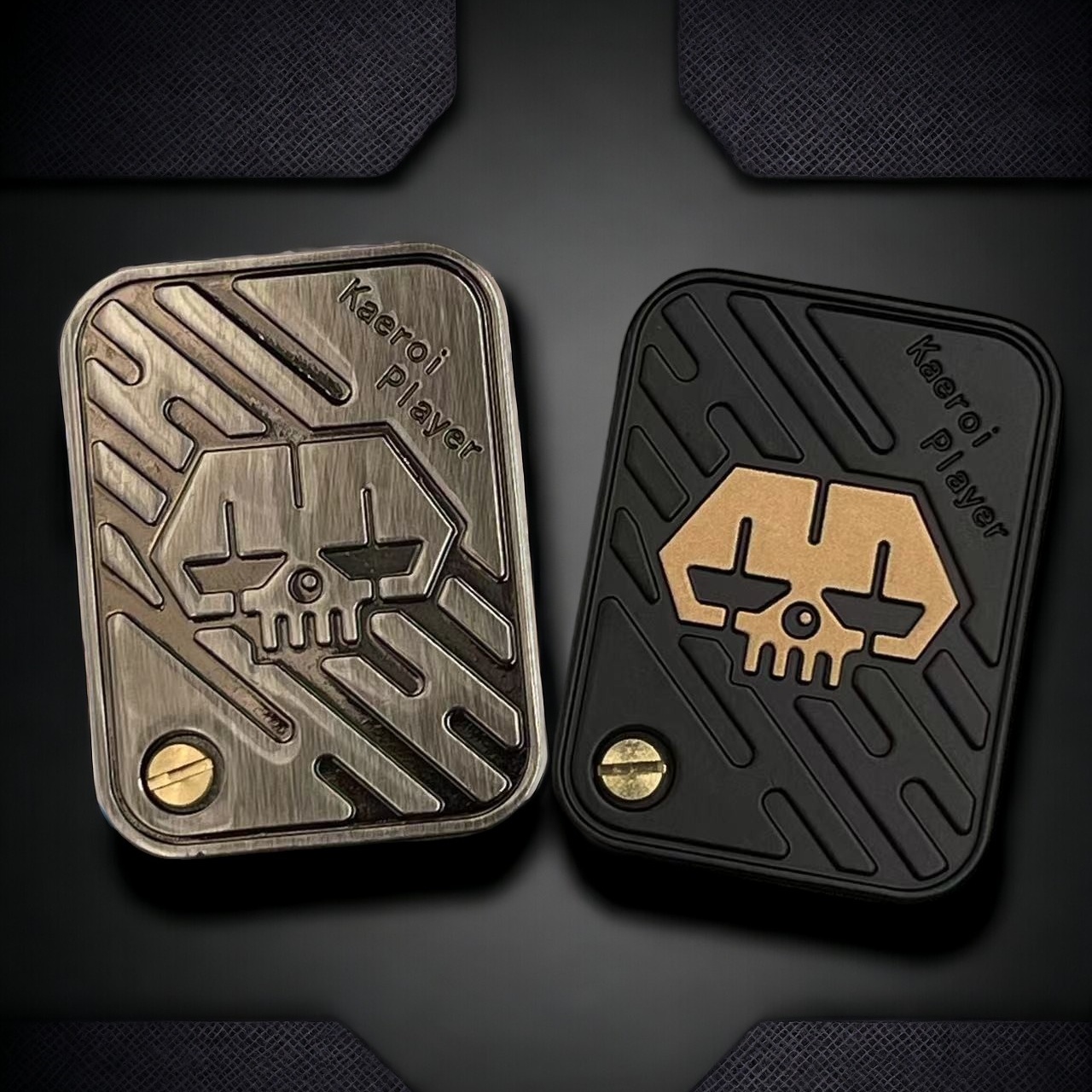 Local Ready Stock 【Kaeroi】AK Skull Poker Stainless Steel Fidget Slider ...