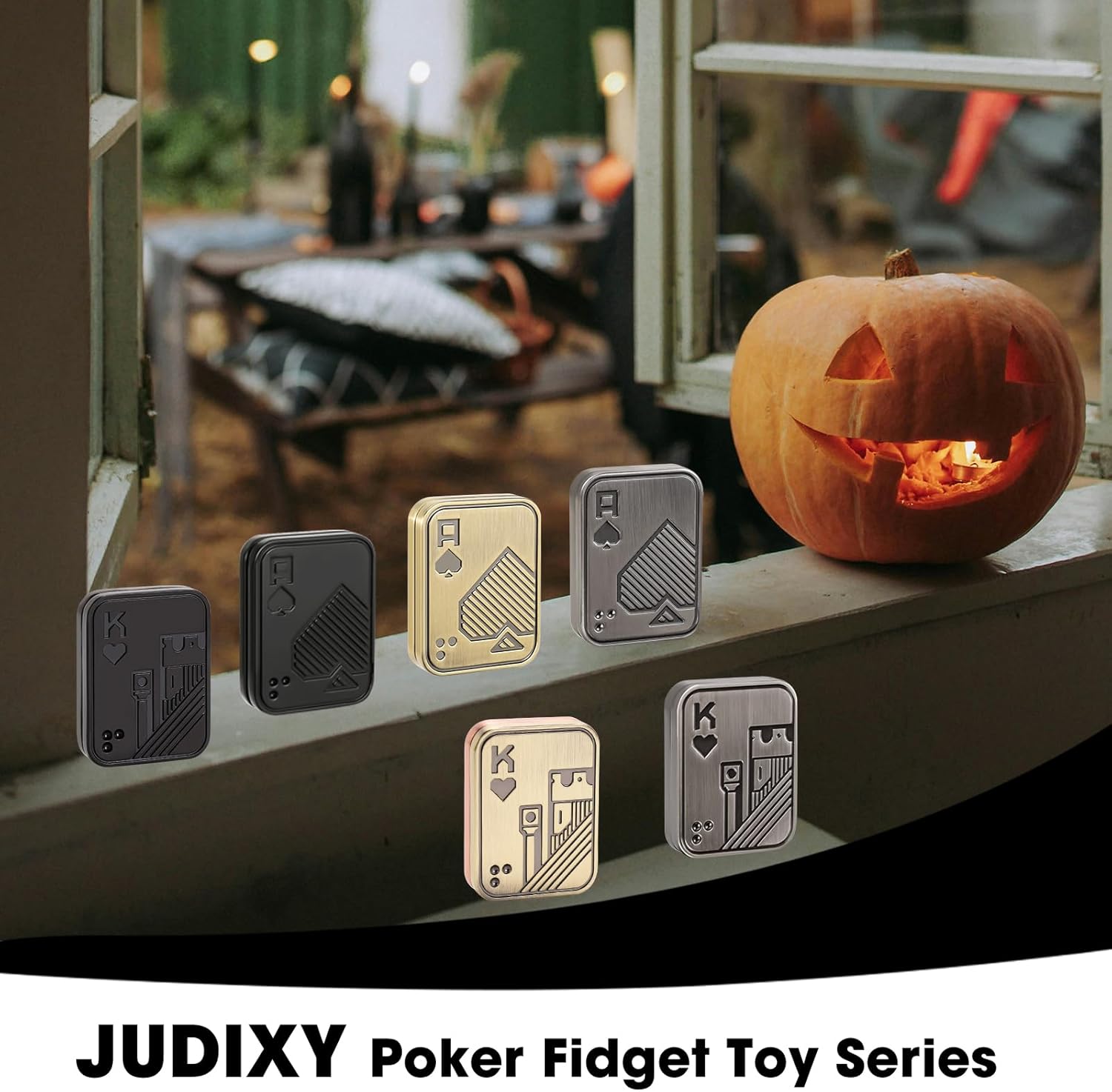 Local Ready Stock 【Kaeroi】AK Skull Poker Stainless Steel Fidget Slider ...