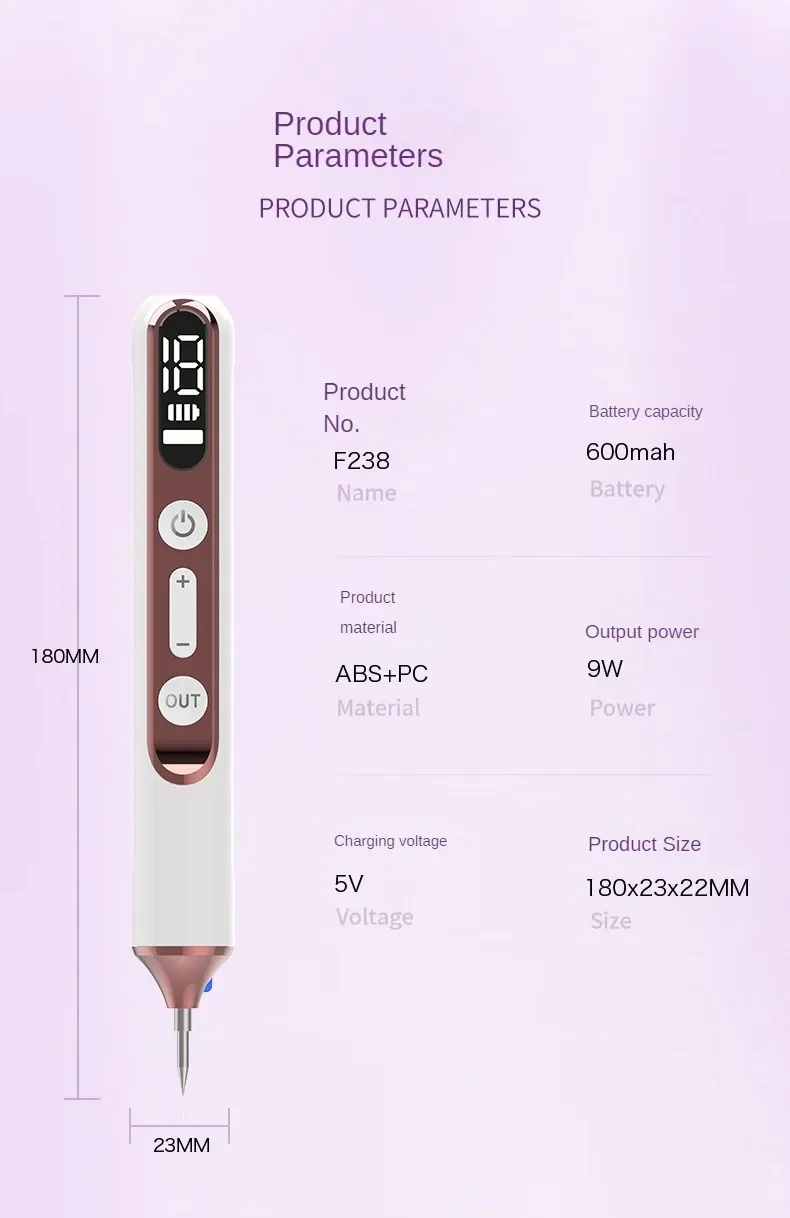 Laser Fibroblast Plasma Pen For Mole Dark Spot Freckle Nevus Wart Skin ...
