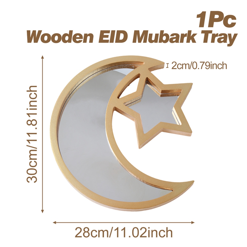 Ramadan Tray Eid Tray Star Moon Tray Ramadan Serving Tray For Home ...