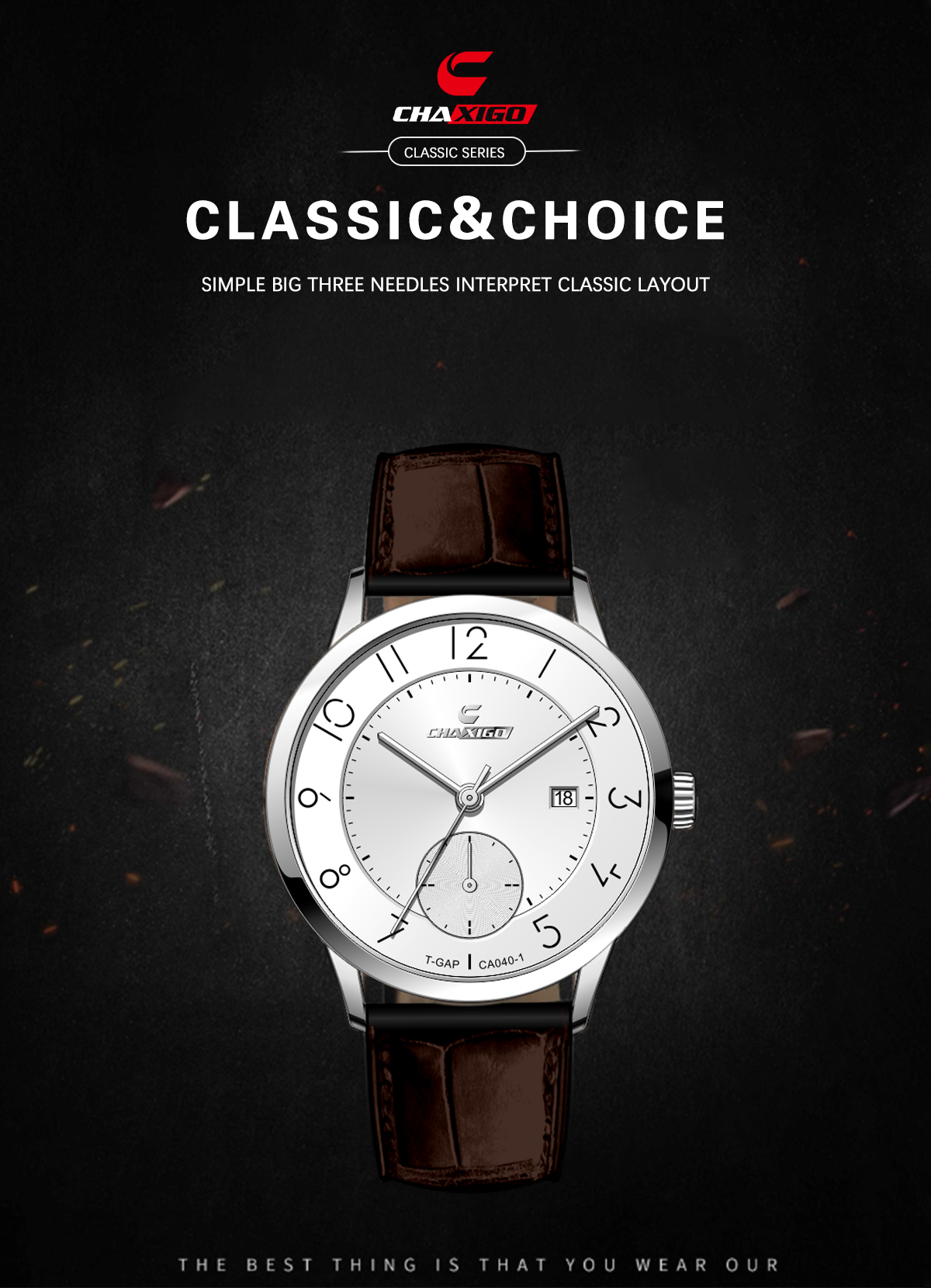 CHAXIGO Men'S Watch Old Money Style Minimalist Design Waterproof ...