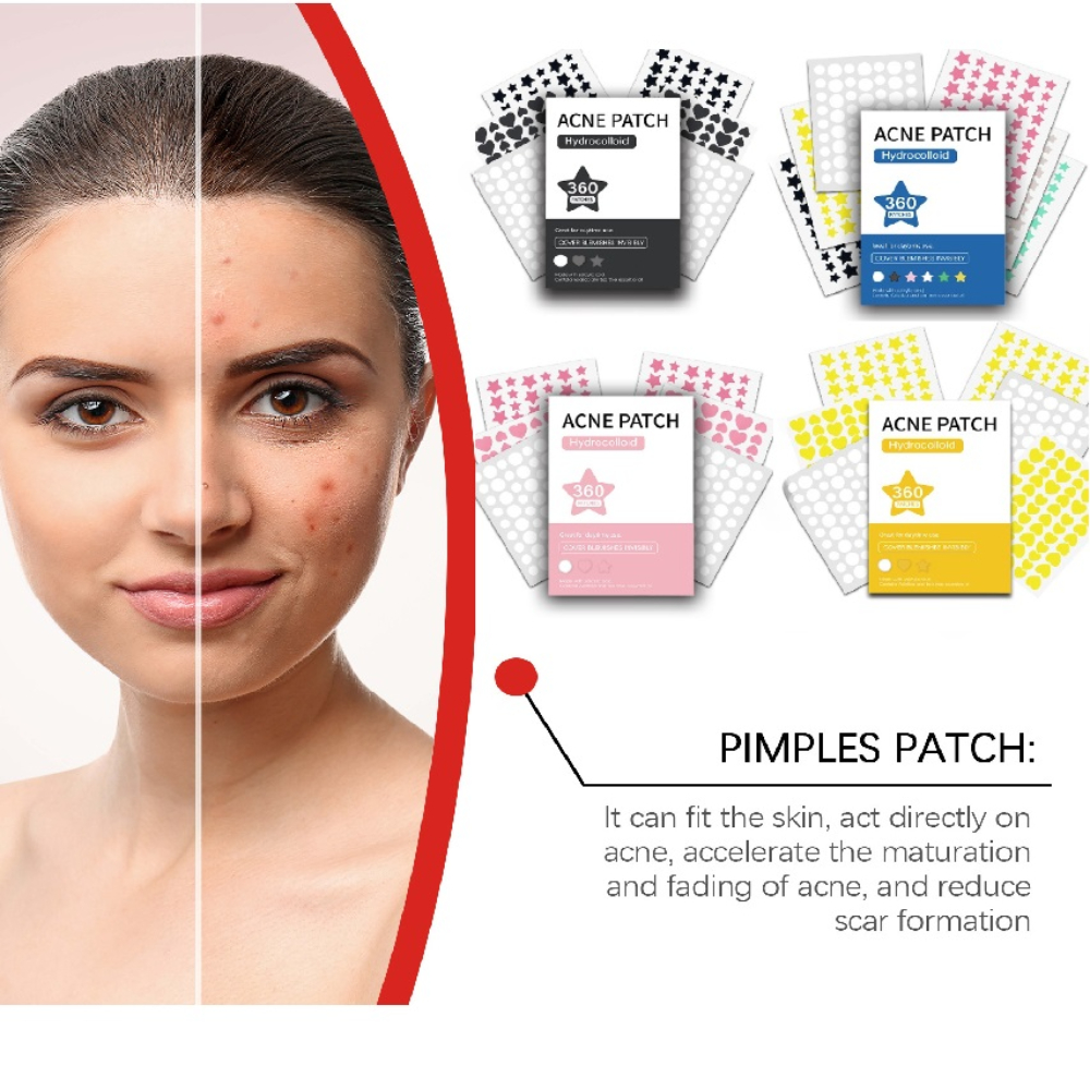 Pimple Patches For Face, Hydrocolloid Acne Pimple Patch For Covering ...