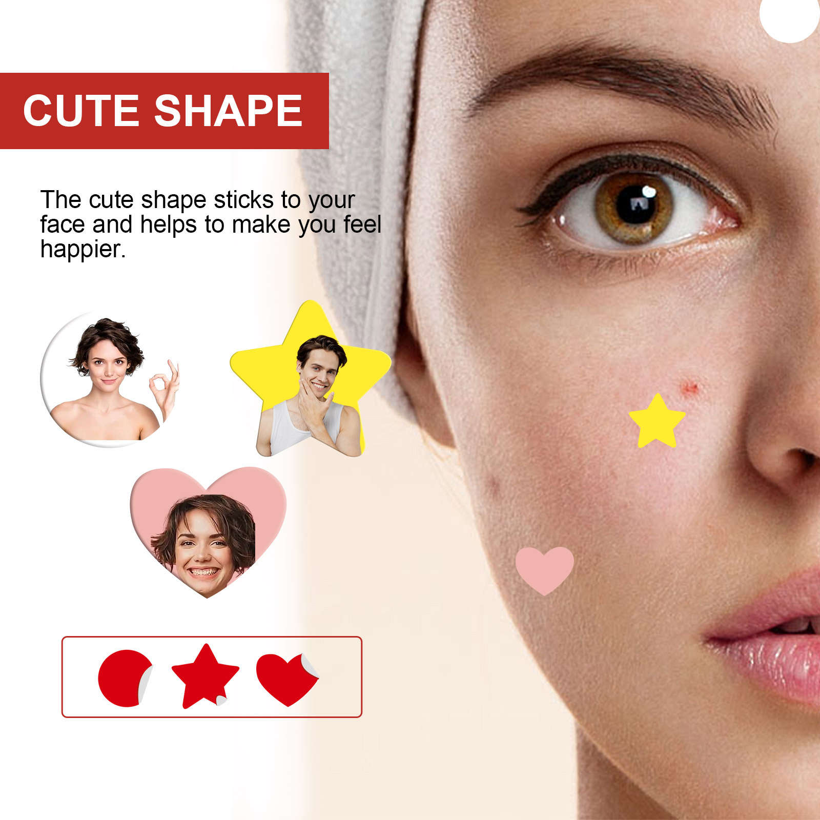 Pimple Patches For Face, Hydrocolloid Acne Pimple Patch For Covering ...