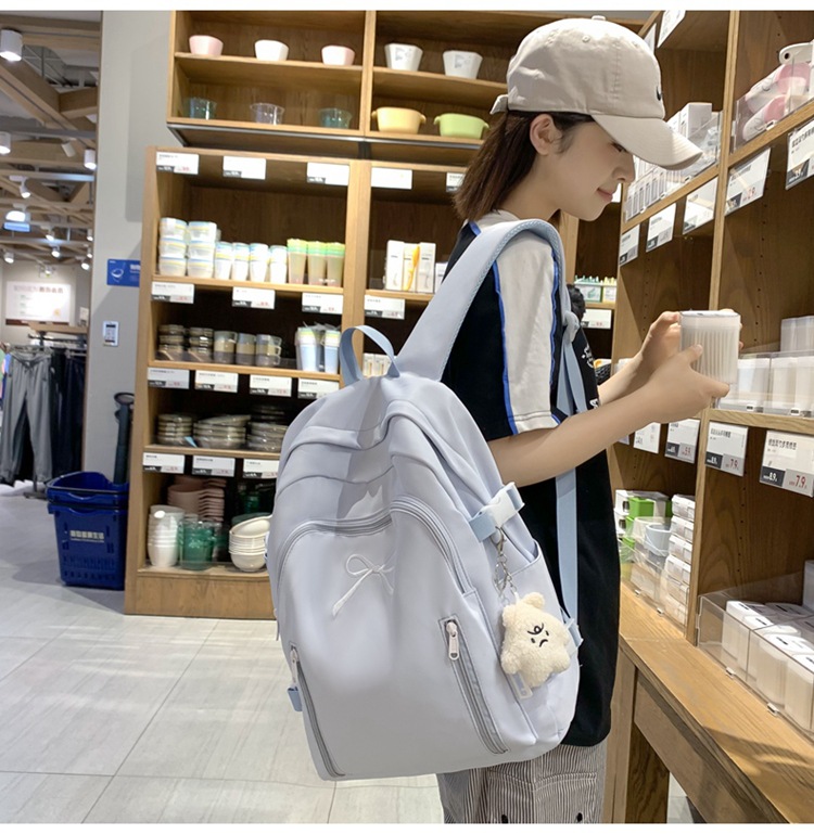 ⚡Kuala Lumpur⚡Backpack, student schoolbag, multi-layer backpack, multi ...